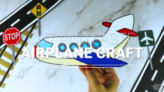 Airplane Cut and Paste Craft - Simple Mom Project Store