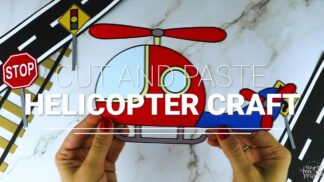Helicopter Cut and Paste Craft - Simple Mom Project Store