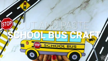 School Bus Cut and Paste Craft - Simple Mom Project Store