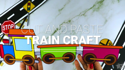 Train Cut and Paste Craft - Simple Mom Project Store
