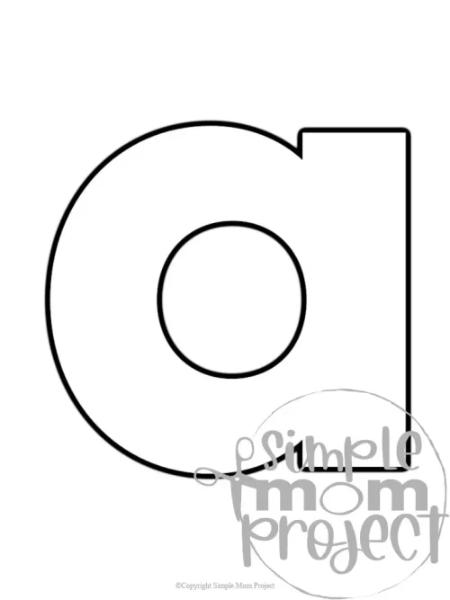 Lowercase Alphabet Templates – Full Page Printable Letters Bundle ...