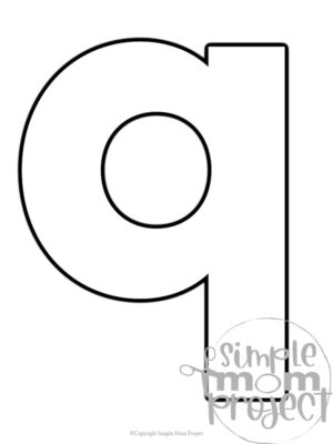 Fun Lowercase Alphabet Template Bundle - Simple Mom Project Store
