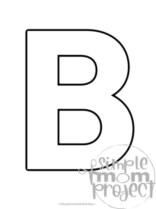 Uppercase Alphabet Templates – Full Page Printable Letters Bundle ...