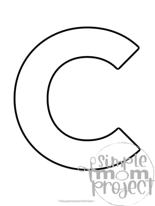 Uppercase Alphabet Templates – Full Page Printable Letters Bundle ...