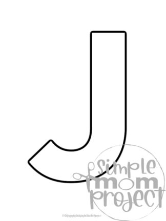 Fun Uppercase Alphabet Template Bundle - Simple Mom Project Store