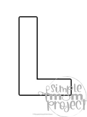 Fun Uppercase Alphabet Template Bundle - Simple Mom Project Store