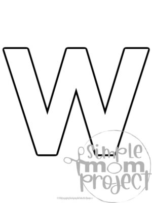 Fun Uppercase Alphabet Template Bundle - Simple Mom Project Store
