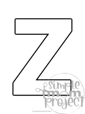 Fun Uppercase Alphabet Template Bundle - Simple Mom Project Store