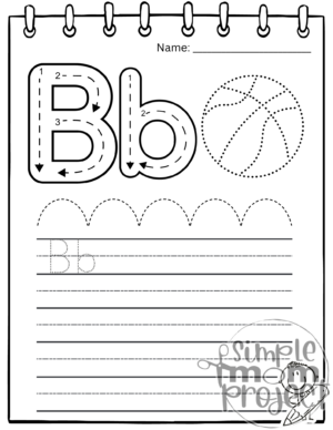 Fun Alphabet Tracing Printable Worksheet Book - Simple Mom Project Store