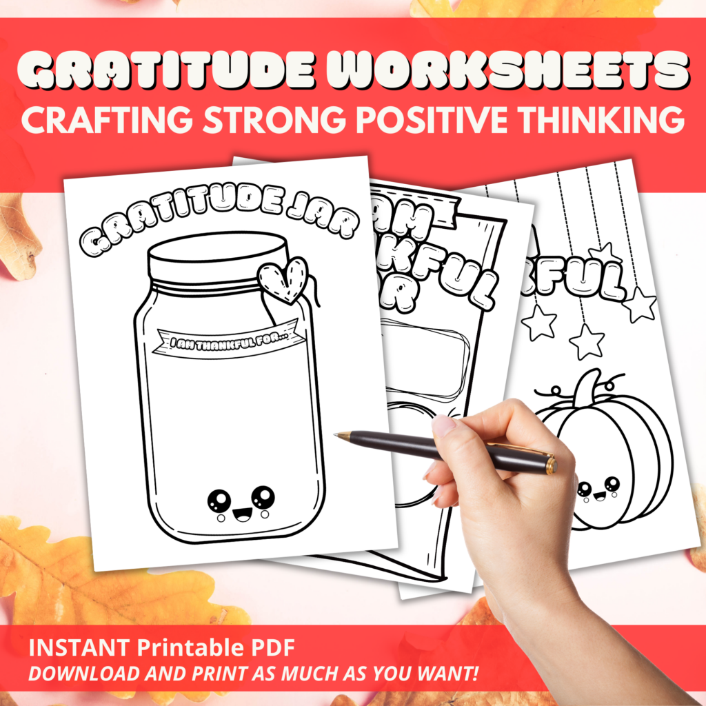I am Thankful Coloring Book | Gratitude Coloring Page | Gratitude Jar ...