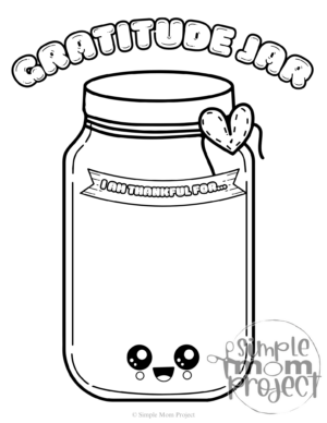 I am Thankful Coloring Book | Gratitude Coloring Page | Gratitude Jar ...