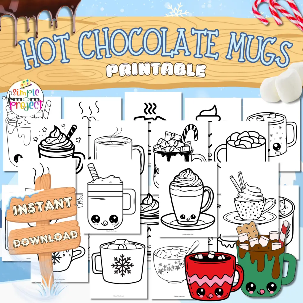 20 Easy Hot Chocolate Mug Template | Hot Cocoa Mug Printable – Simple ...