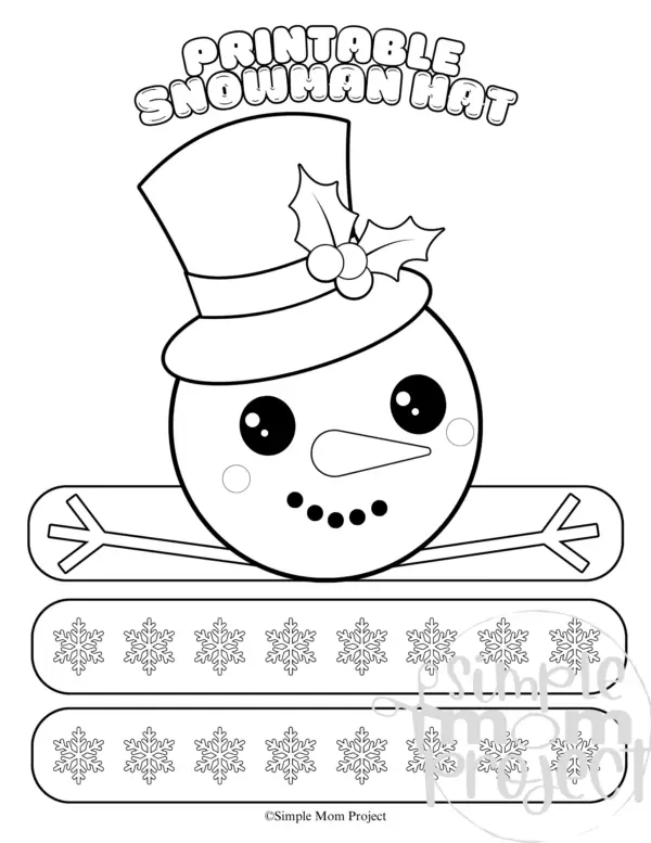 Printable Snowman Hat Craft for Kids – Simple Mom Project Store