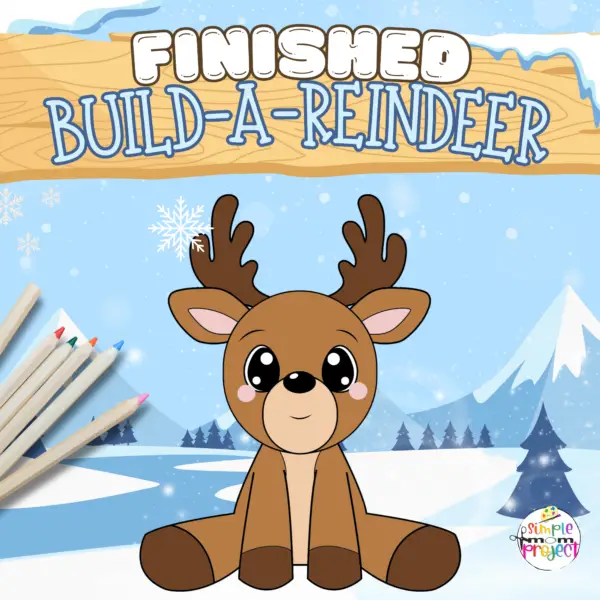 Build A Reindeer Printable Craft | Fun Paper Reindeer Template Activity ...