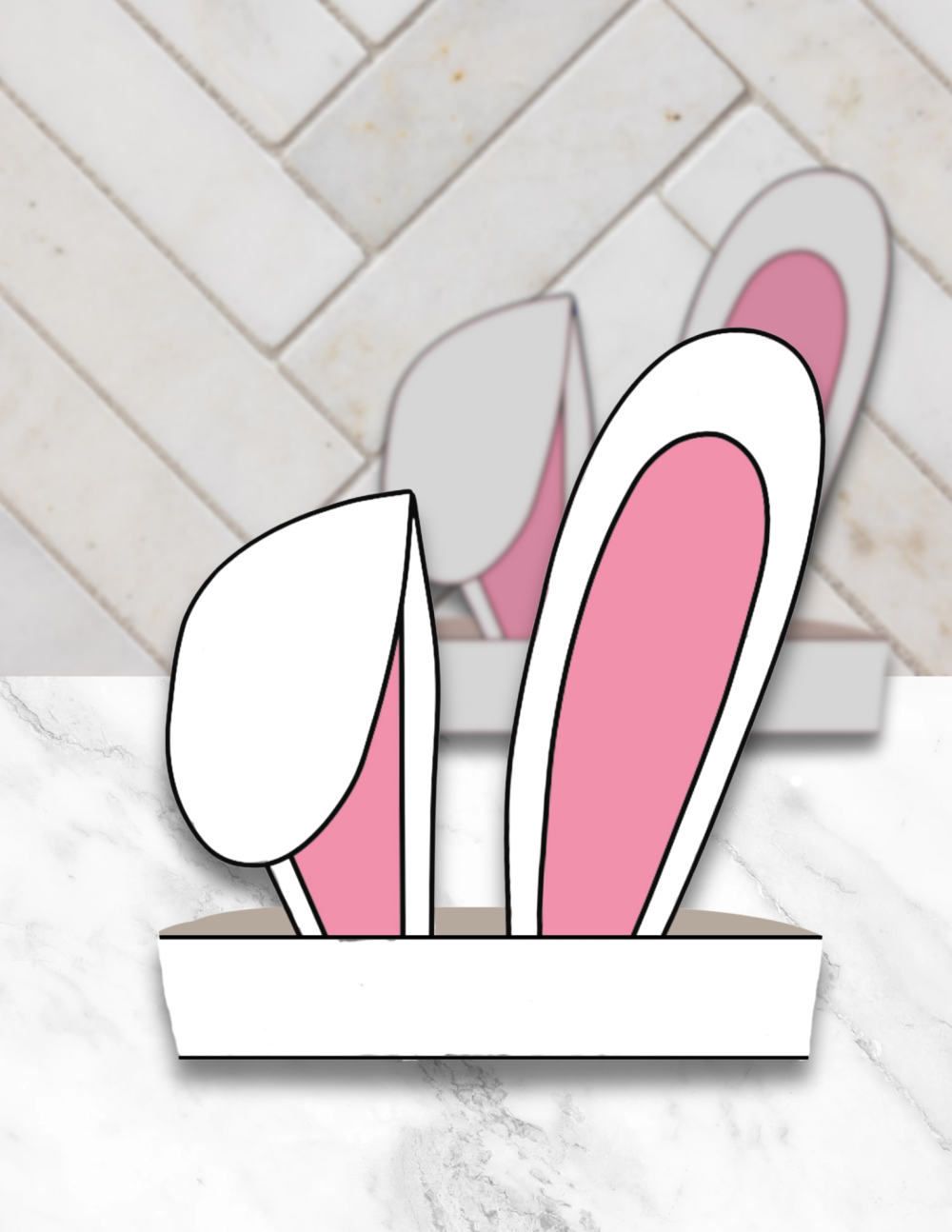 Bunny Ears Headband Instant Printable Template for Kids – Simple Mom ...