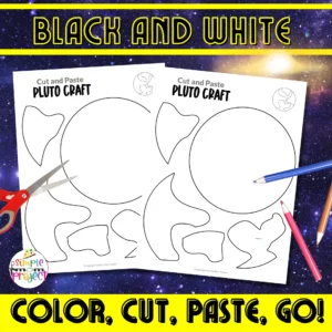 Planet Pluto Printable Digital Download Craft | Solar System Craft ...