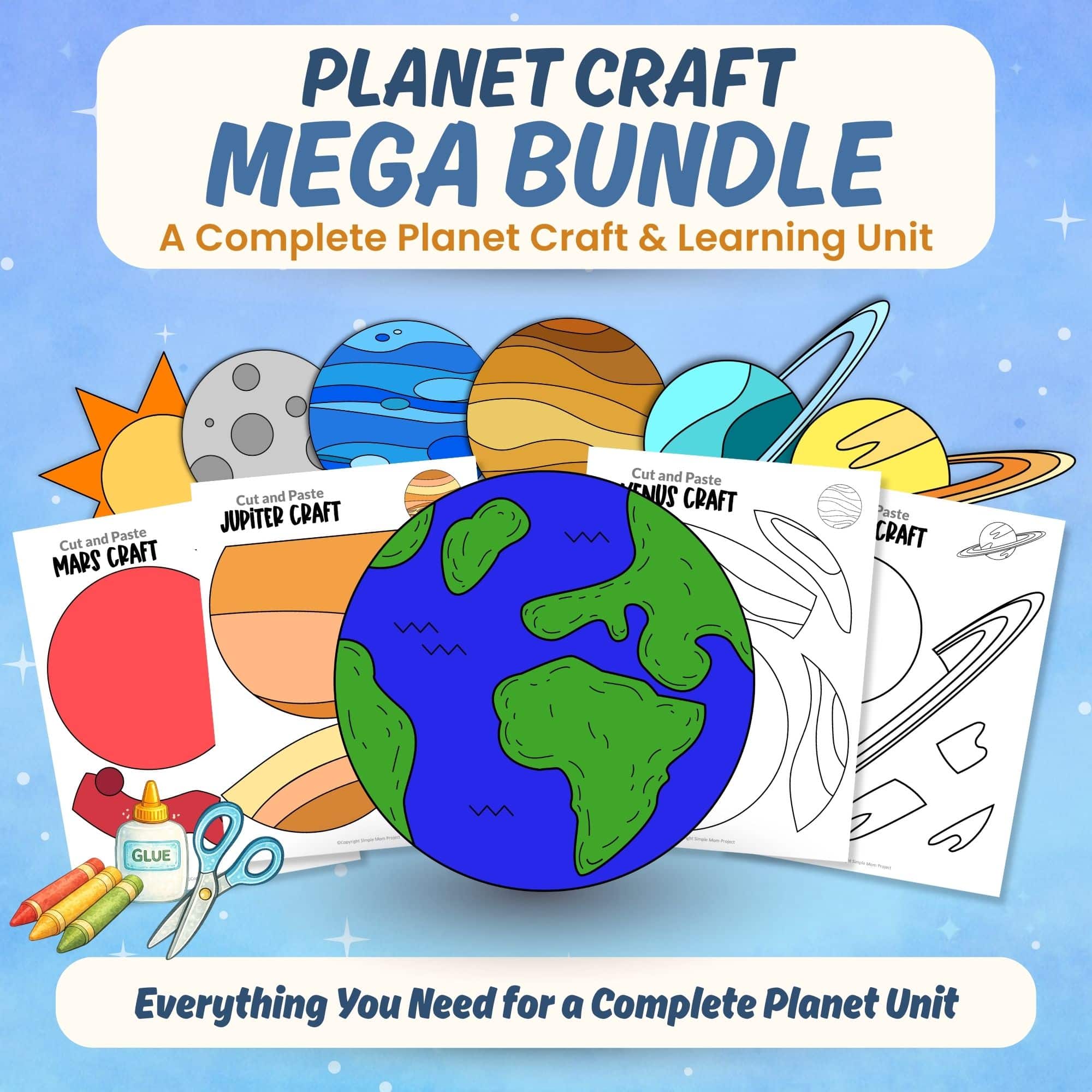 Solar System Planet Activities Bundle for Kids | Printable Planet ...